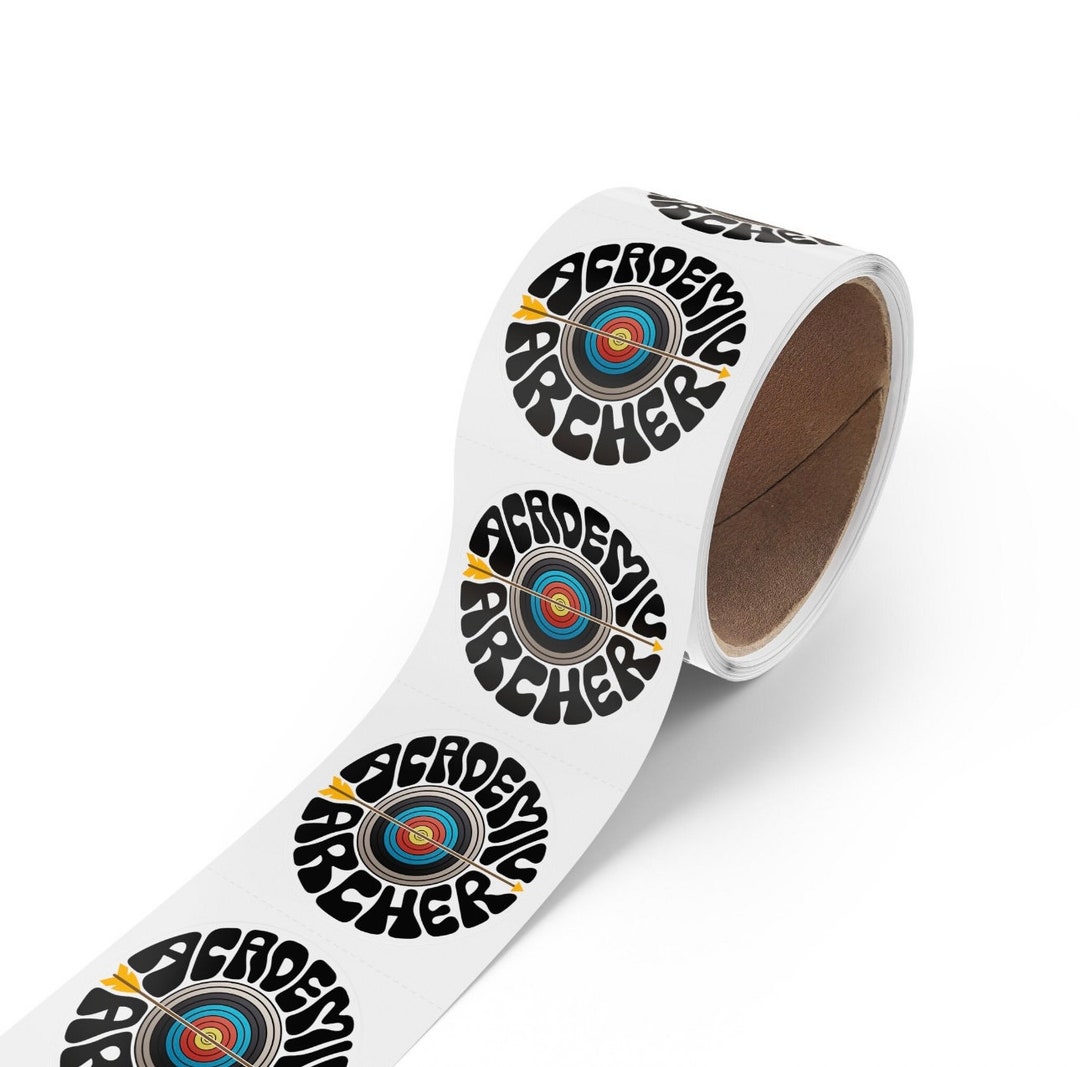 Academic Archery Sticker Bundle, 2"x2", 50 Stickers, Round Sticker ...