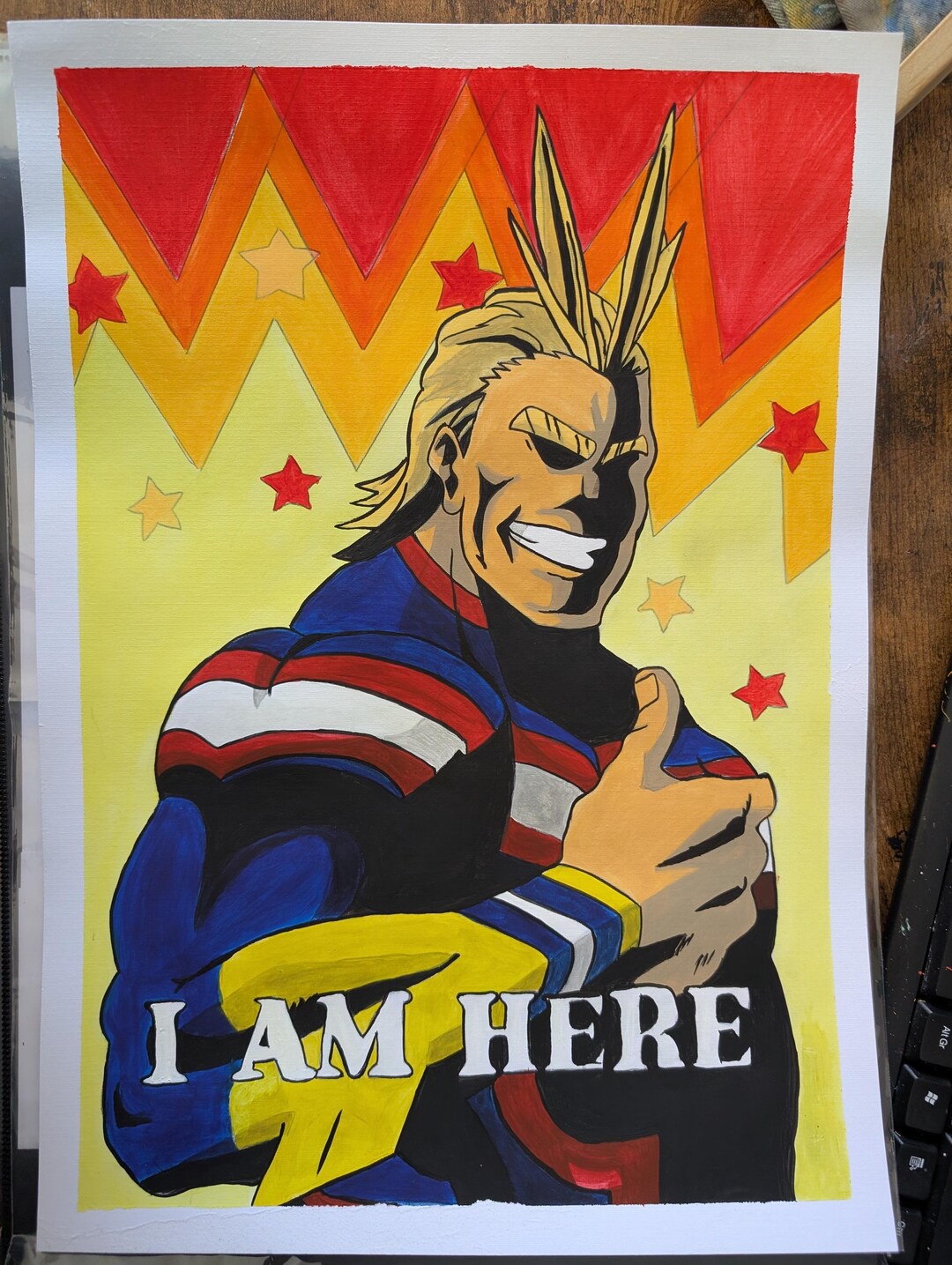 Hand Painted, My Hero Academia, All Might - Etsy