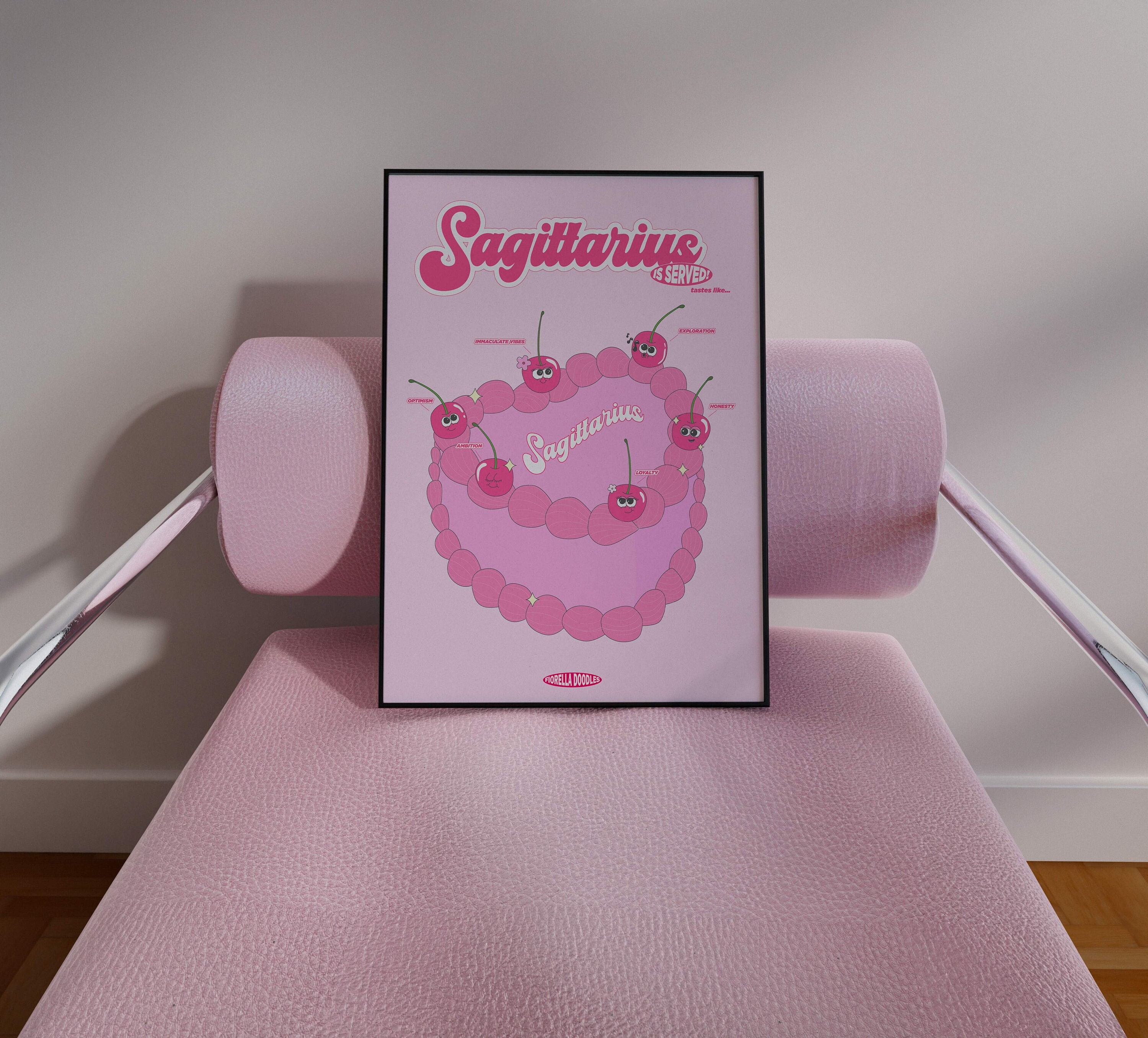 Sagittarius Wall Art Poster, Sagittarius Zodiac Gifts, Sagittarius Wall ...