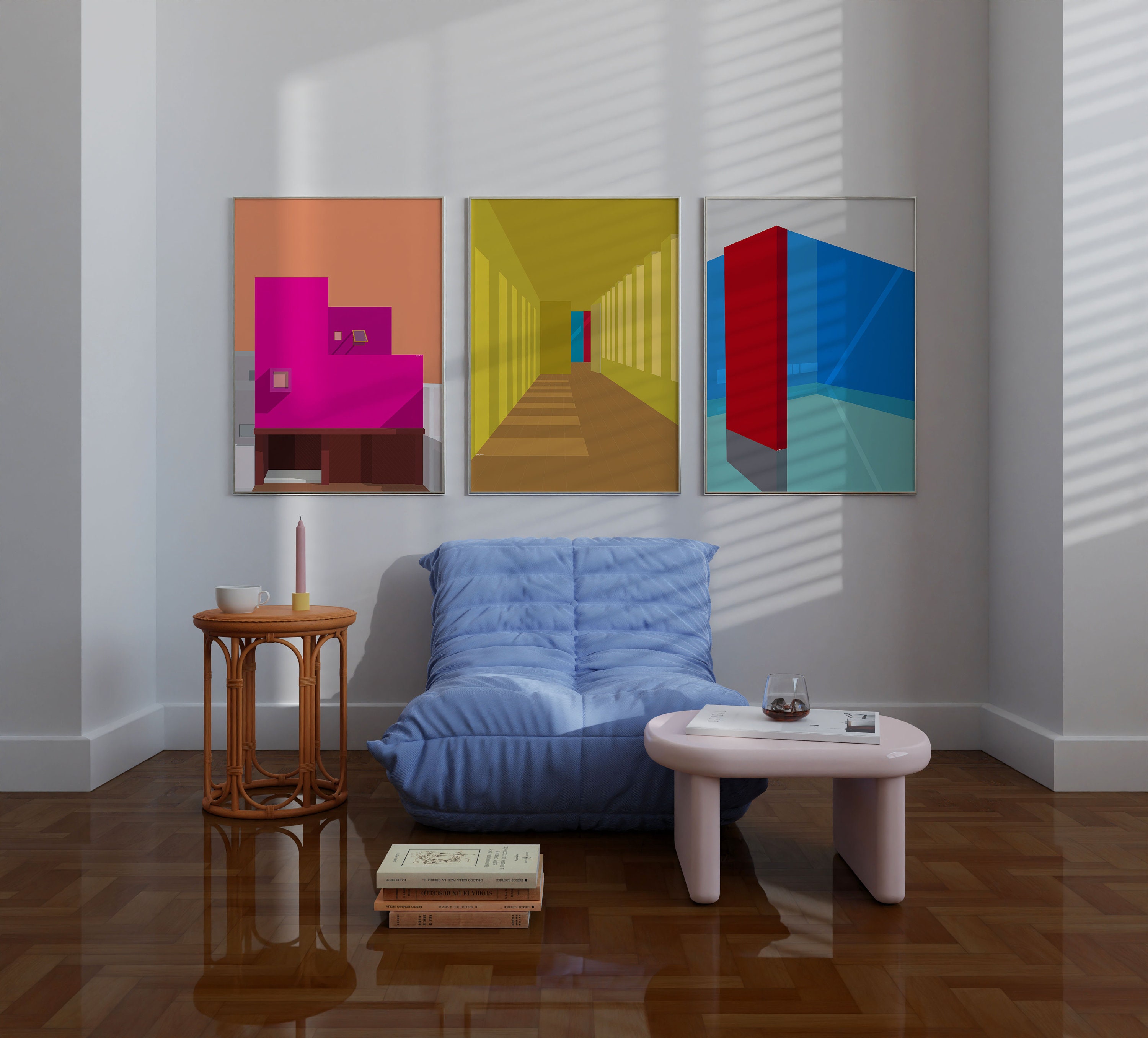 Luis Barragán - Casa Gilardi Hallway, Art Print, Trendy Wall Art ...