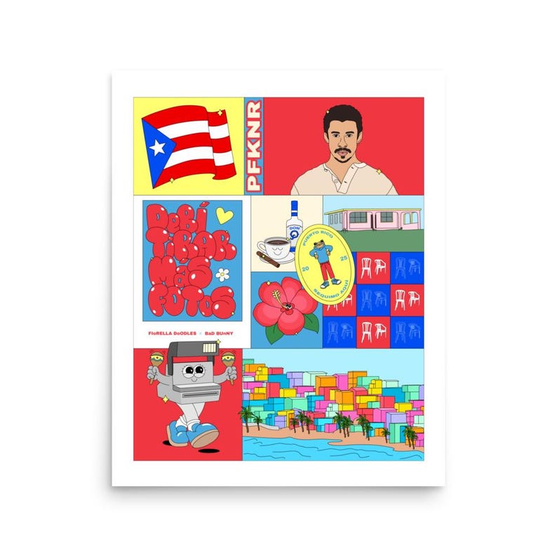 Bad Bunny - Debi Tirar Mas Fotos Album Poster / Album Cover Poster ...