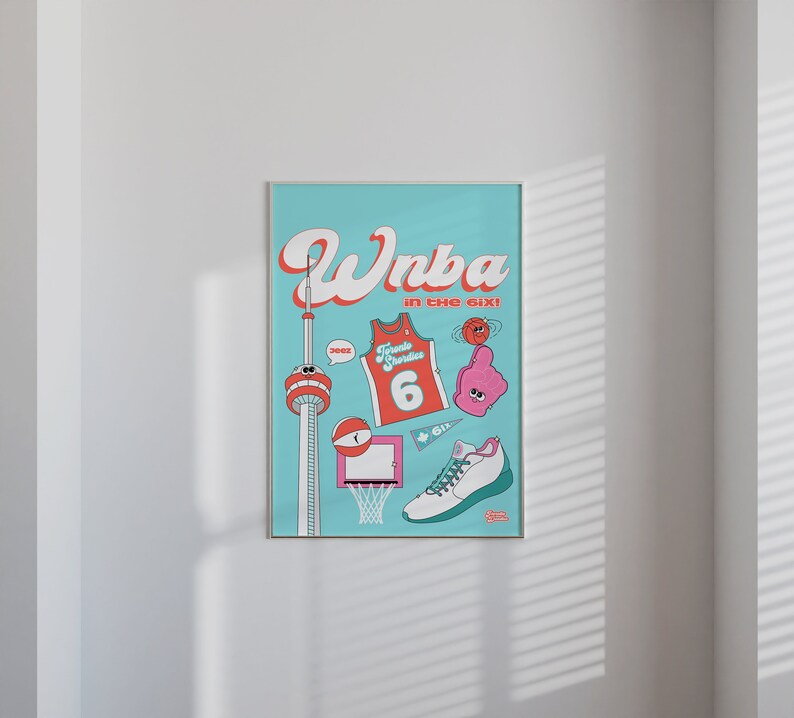 WNBA Toronto Basketball Art Print Women's Sports - Etsy