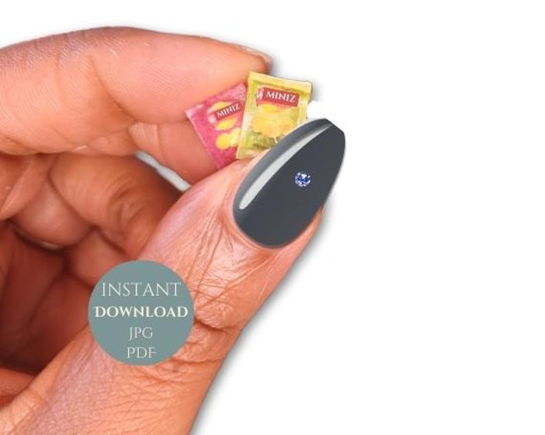 Miniature Printable Food Packaging Collection | Dollhouse Mini Shopping ...