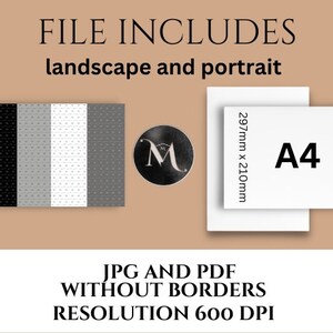 Printable Dollhouse Modern Miniature Floral Wallpaper Pattern 4 Shades ...