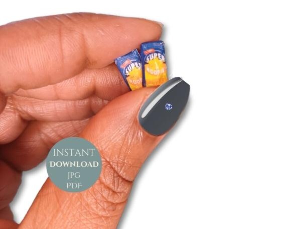 Miniature Printable Food Packaging Collection | Dollhouse Mini Shopping ...