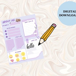 Kids Daily Journal Printable Journal for Kids Diary for Children Kids ...