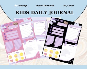 Kids Daily Journal Printable Journal for Kids Diary for Children Kids ...