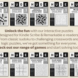 100 Sudoku Minesweeper Puzzles for Kindle Scribe | Easy | Volume 1 ...