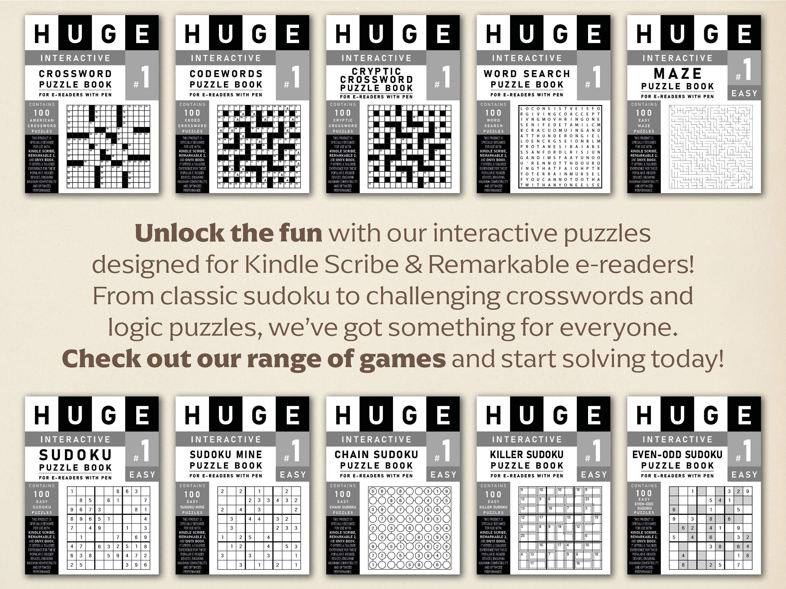 100 American Crosswords for Remarkable 2 Vol. 5 (interactive Puzzle PDF ...