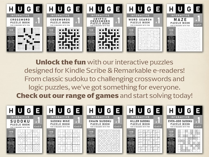 100 Word Search Puzzles for Remarkable 2 Volume 3 Interactive Puzzle Clickable PDF Digital ...