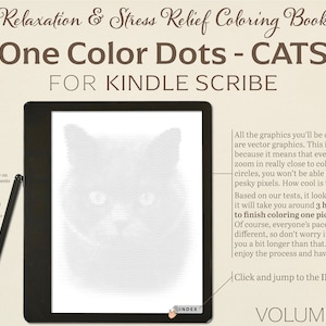 One Color Dots - CATS | Coloring Book for Kindle Scribe | Volume 1 ...