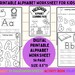 Alphabet Letters Tracing Worksheet Alphabet Busy Book Toodler Tracing ...