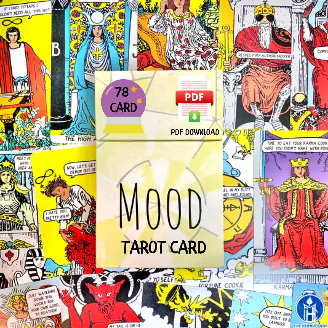 Mood Tarot Deck, Tarot Card, Tarot Reading, Tarot Set, Tarot Collectibles, Mystical Cards ...