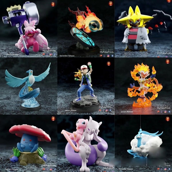 Pokemons Stl Files - Etsy