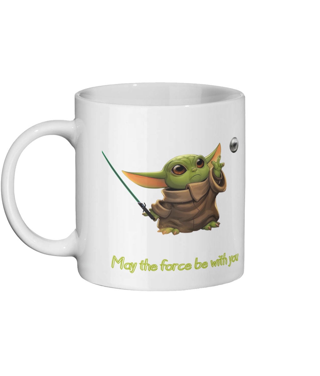 Grogu Using the Force Mug Design Mandalorian Grogu Mug, Baby Yoda ...