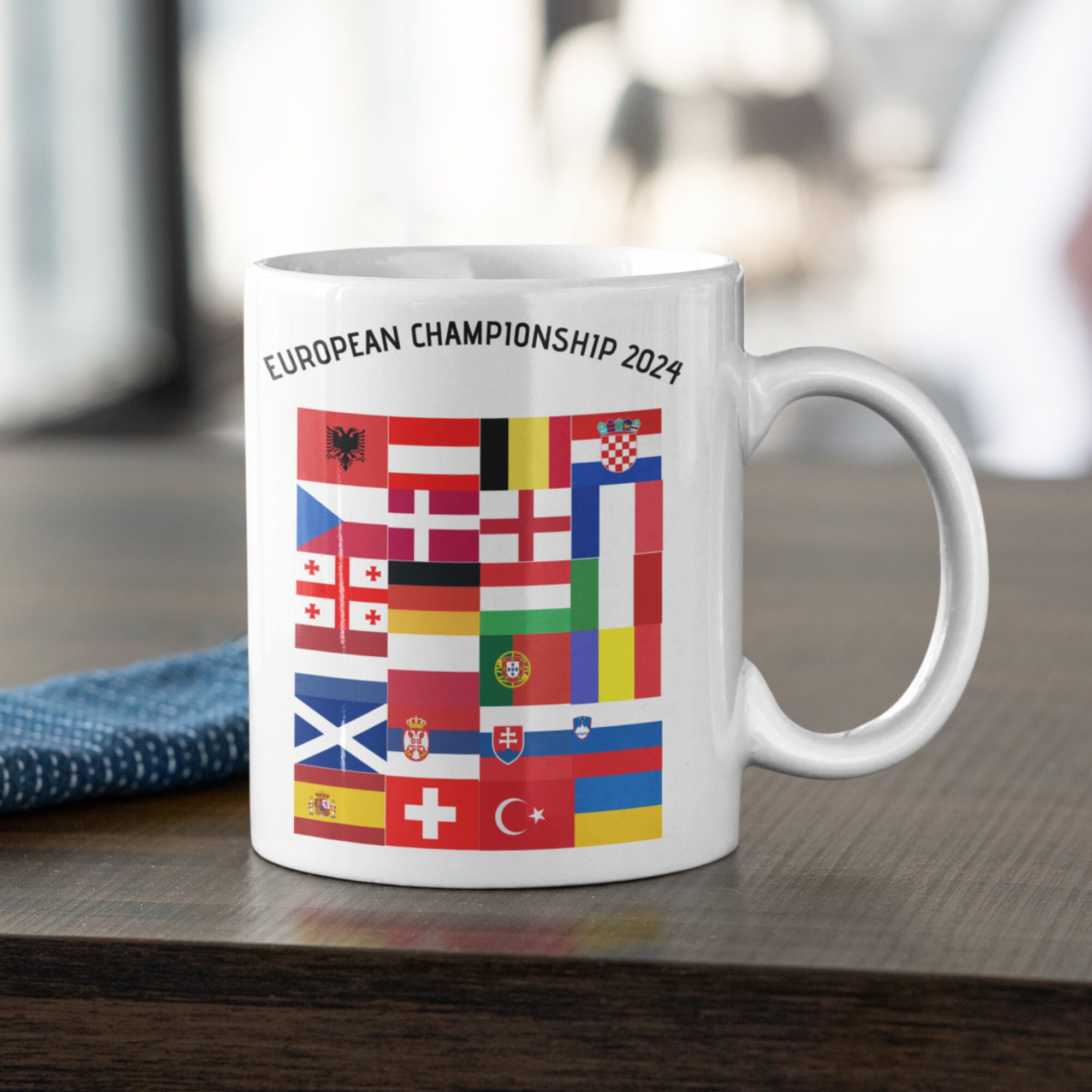 European Championship 2024 Mug- Euro 2024 Flag Mug, All Countries Flag ...