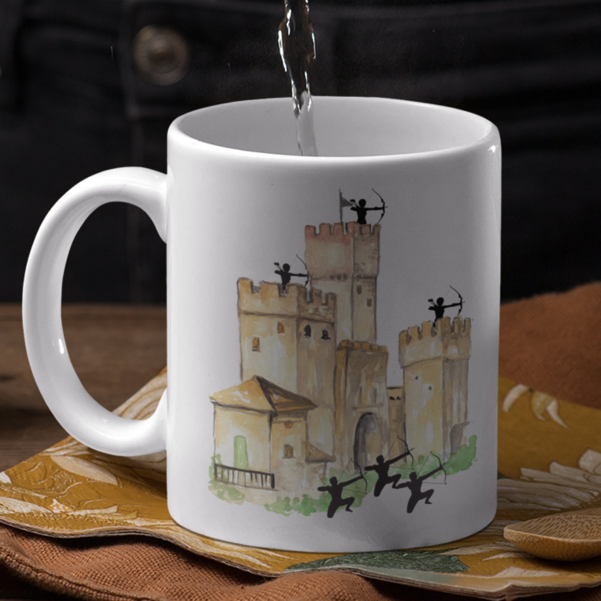 Medieval Stronghold Mug Design A Mug for Those Who Enjoy Medieval ...