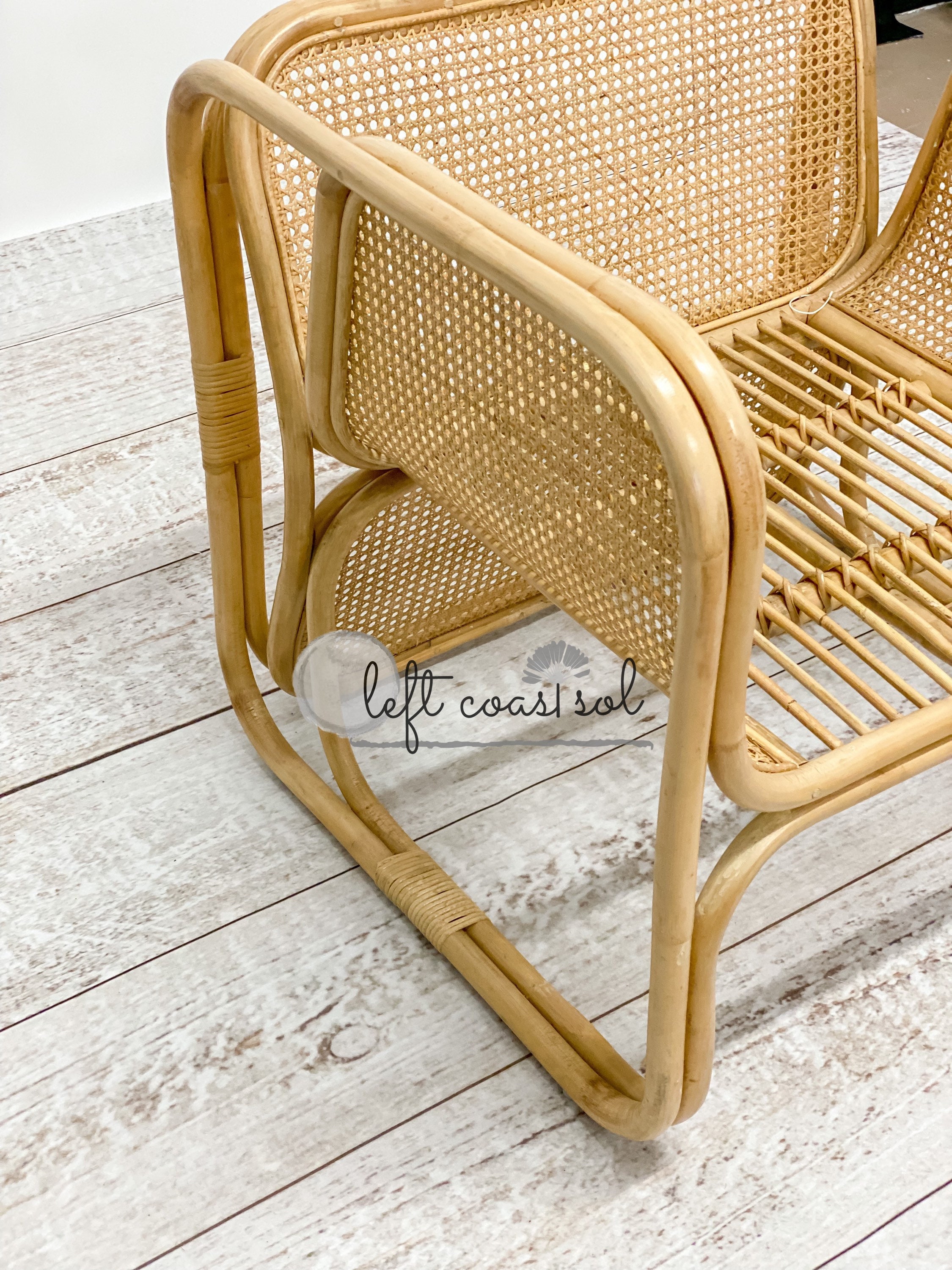 New Modern Cane | Square Profile | Rattan Side Chair | in Stock - Etsy