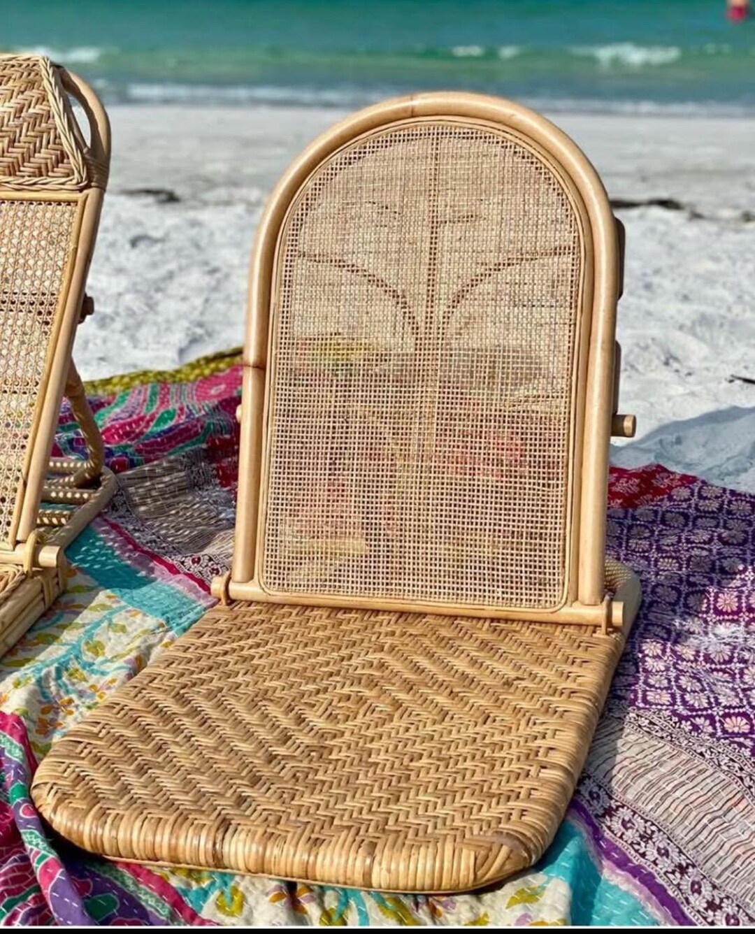 New Rattan Beach Chair | Fold Flat | Beach Chair | Pool Chair | in ...