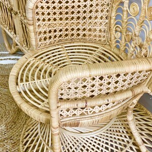 Peacock Chair | Low Back | Rattan | in Stock - Etsy