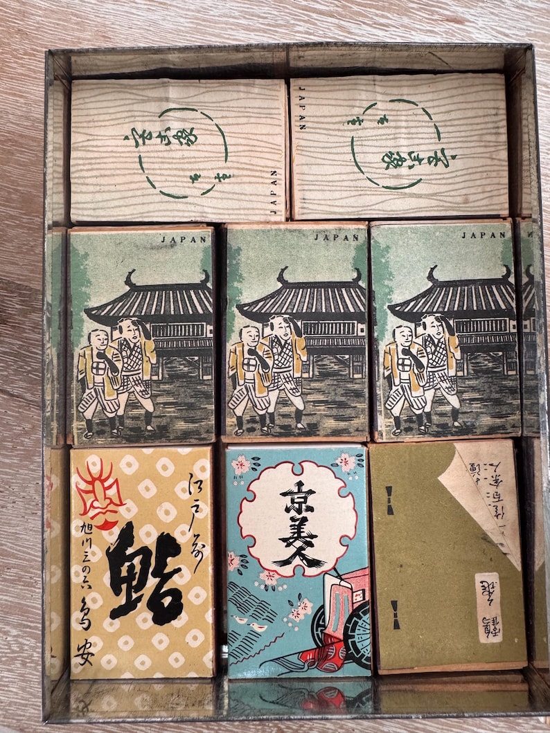Vintage Japanese Matchbox | Set of 16 | in Stock - Etsy