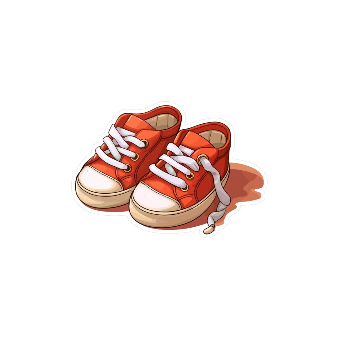 It's a Boy Red Baby Shower Kiss-cut Vinyl Decal Sticker, Red Sneaker ...