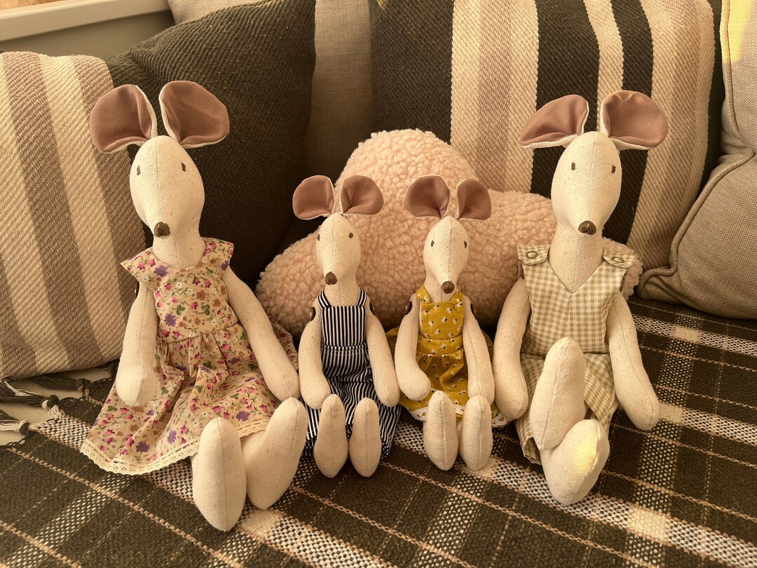 Handmade Mouse Doll,push Toys,baby Doll, and Plushies Soft Toy Sleep ...