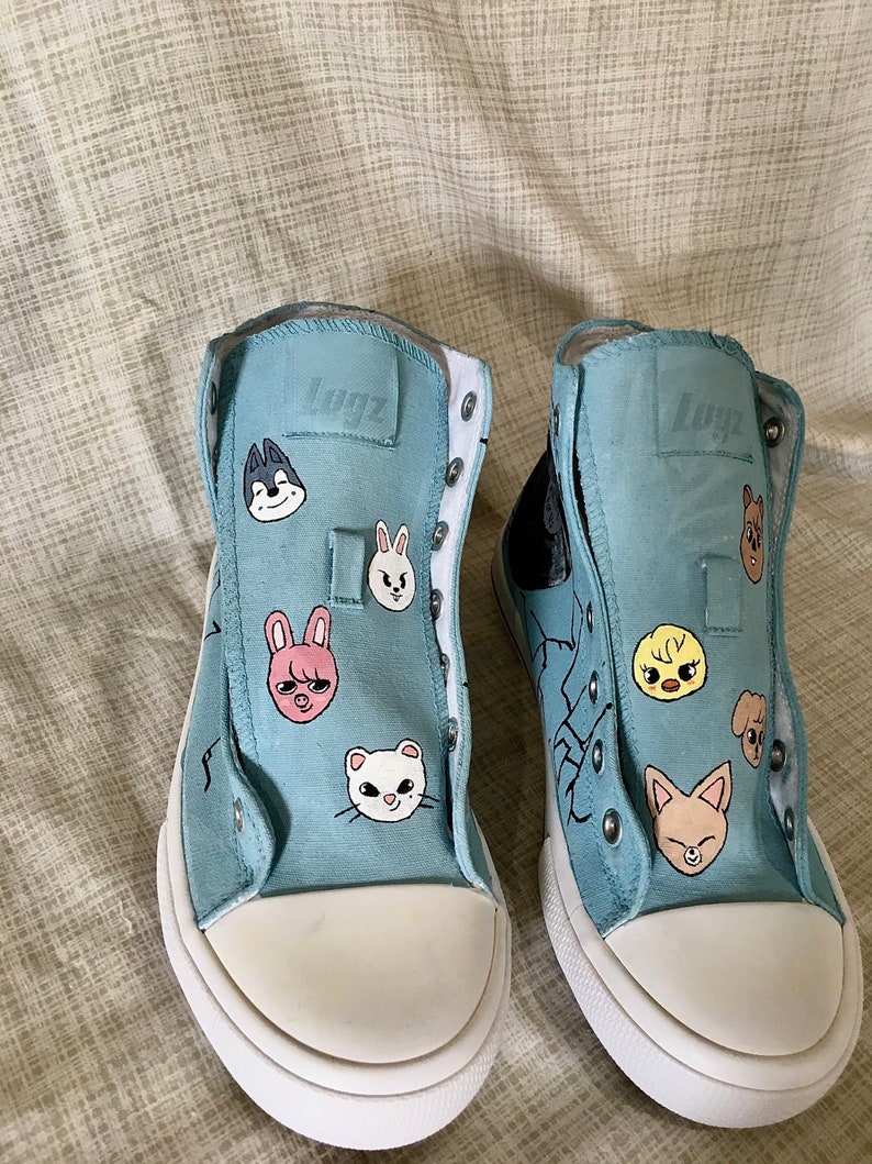 Stray Kids SKZ SKZOO Oddinary Hand Painted Custom High-top Sneakers ...