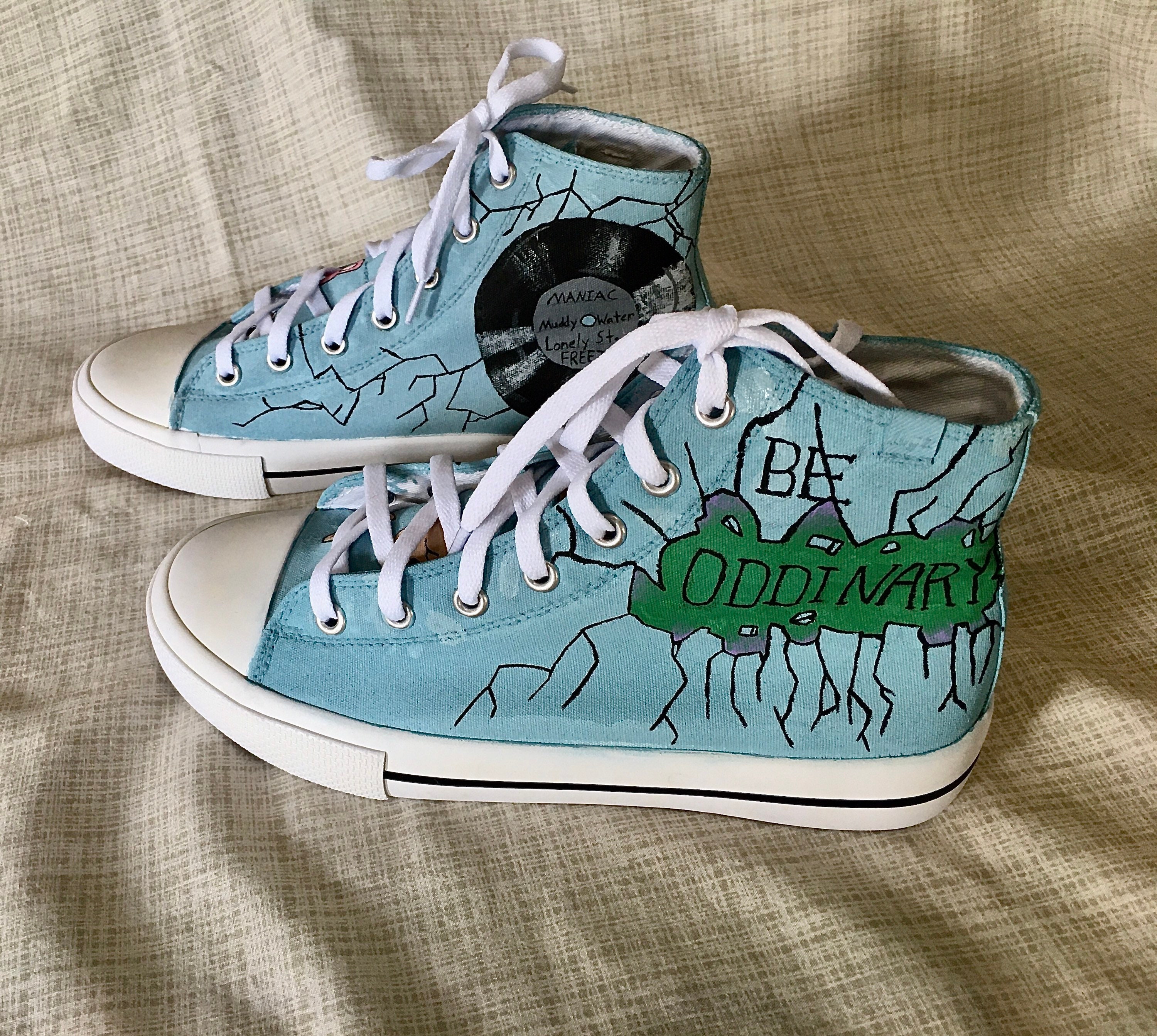 Stray Kids SKZ SKZOO Oddinary Hand Painted Custom High-top Sneakers ...