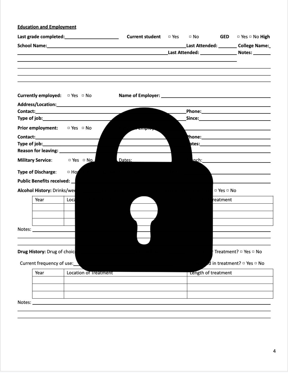 Criminal Law Firm Client Intake Form | Client Intake Form for Criminal ...