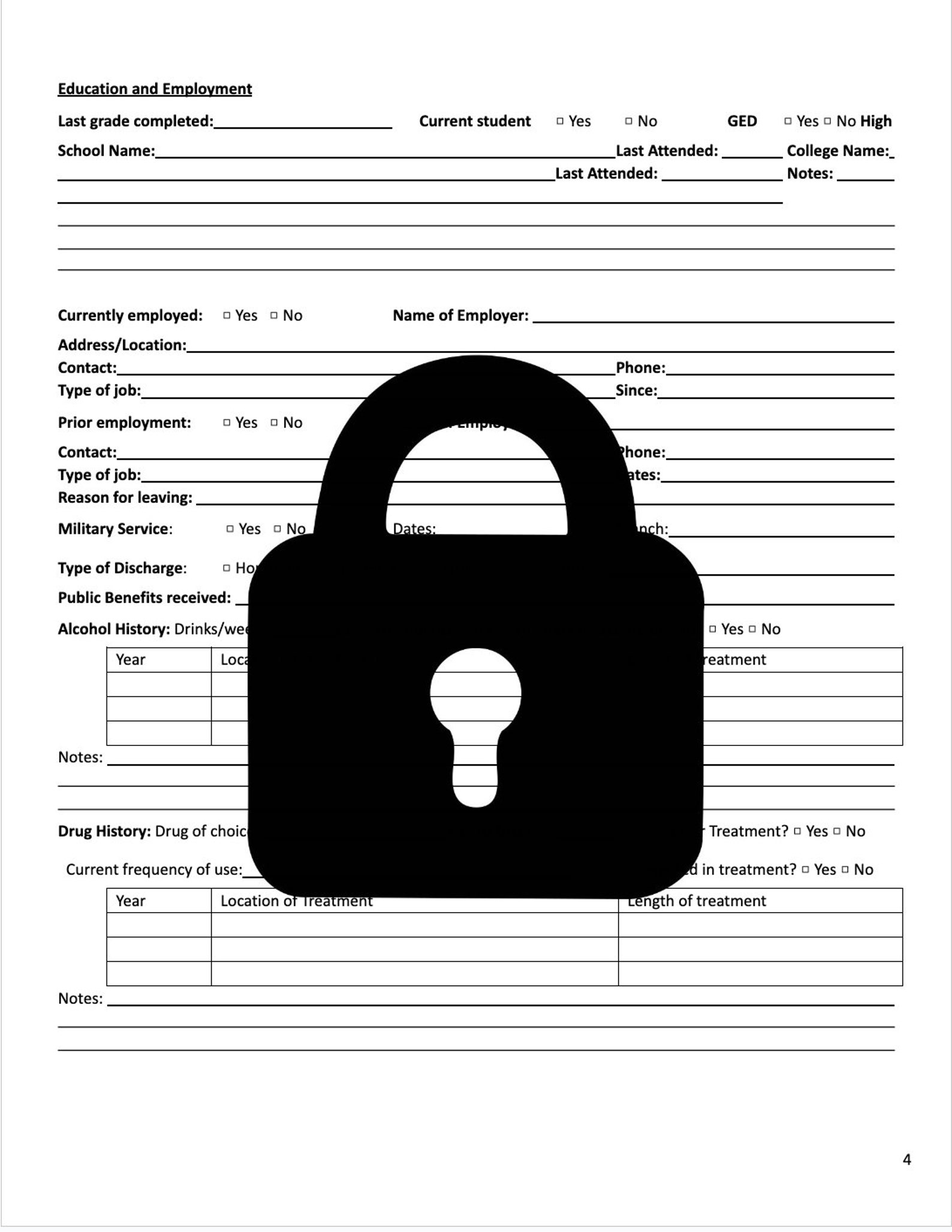 Criminal Law Firm Client Intake Form | Client Intake Form for Criminal ...