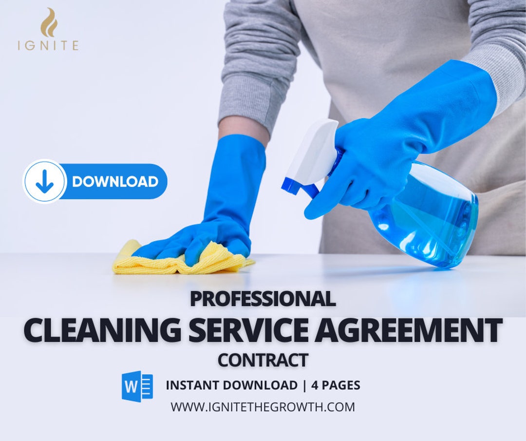 Commercial Cleaning Services Contract | Editable Attorney-written ...