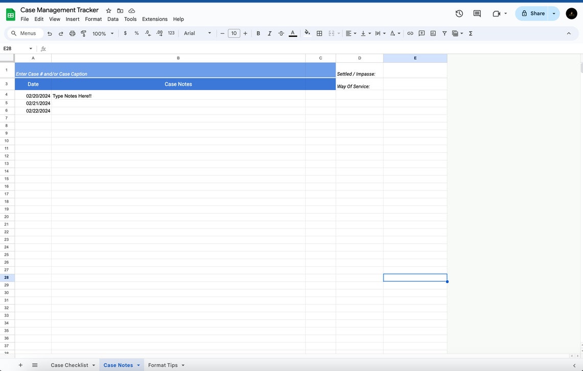 Litigation Management Case Tracker - Simply Manage Your Legal Cases in ...