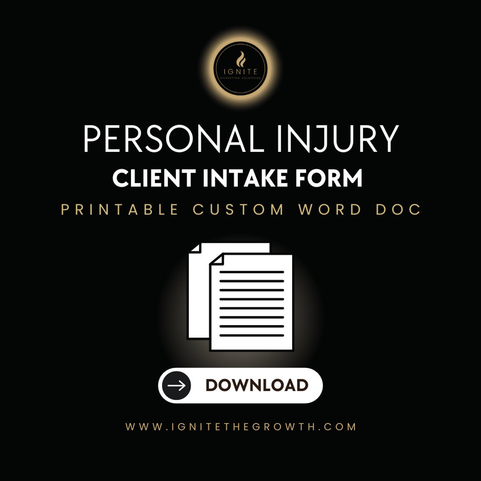 Personal Injury Client Intake Template & Checklist Law Firm Client ...
