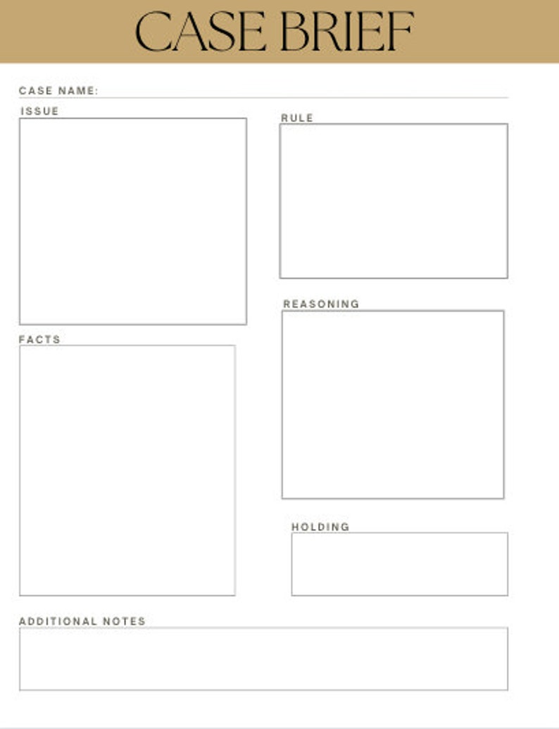 Law School Student Bundle Law School Case Briefs Lecture - Etsy