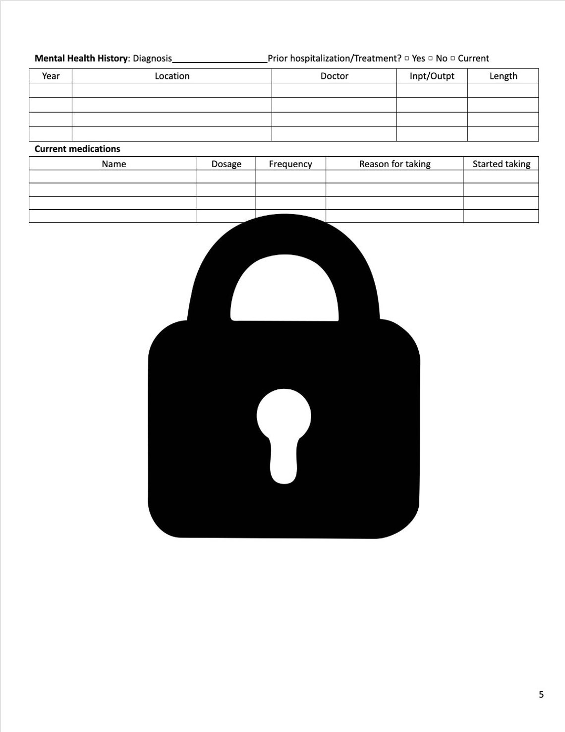 Criminal Law Firm Client Intake Form | Client Intake Form for Criminal ...