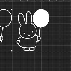 Kawaii Bunny Miffy Decal - Etsy