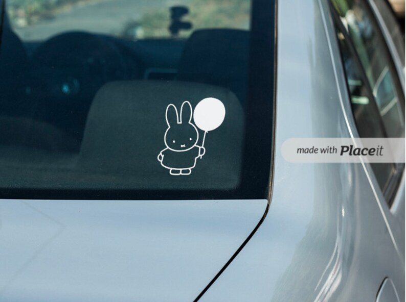 Kawaii Bunny Miffy Decal - Etsy