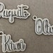Wooden Name Tag Hand Painted Laser Cut Wood Christmas - Etsy