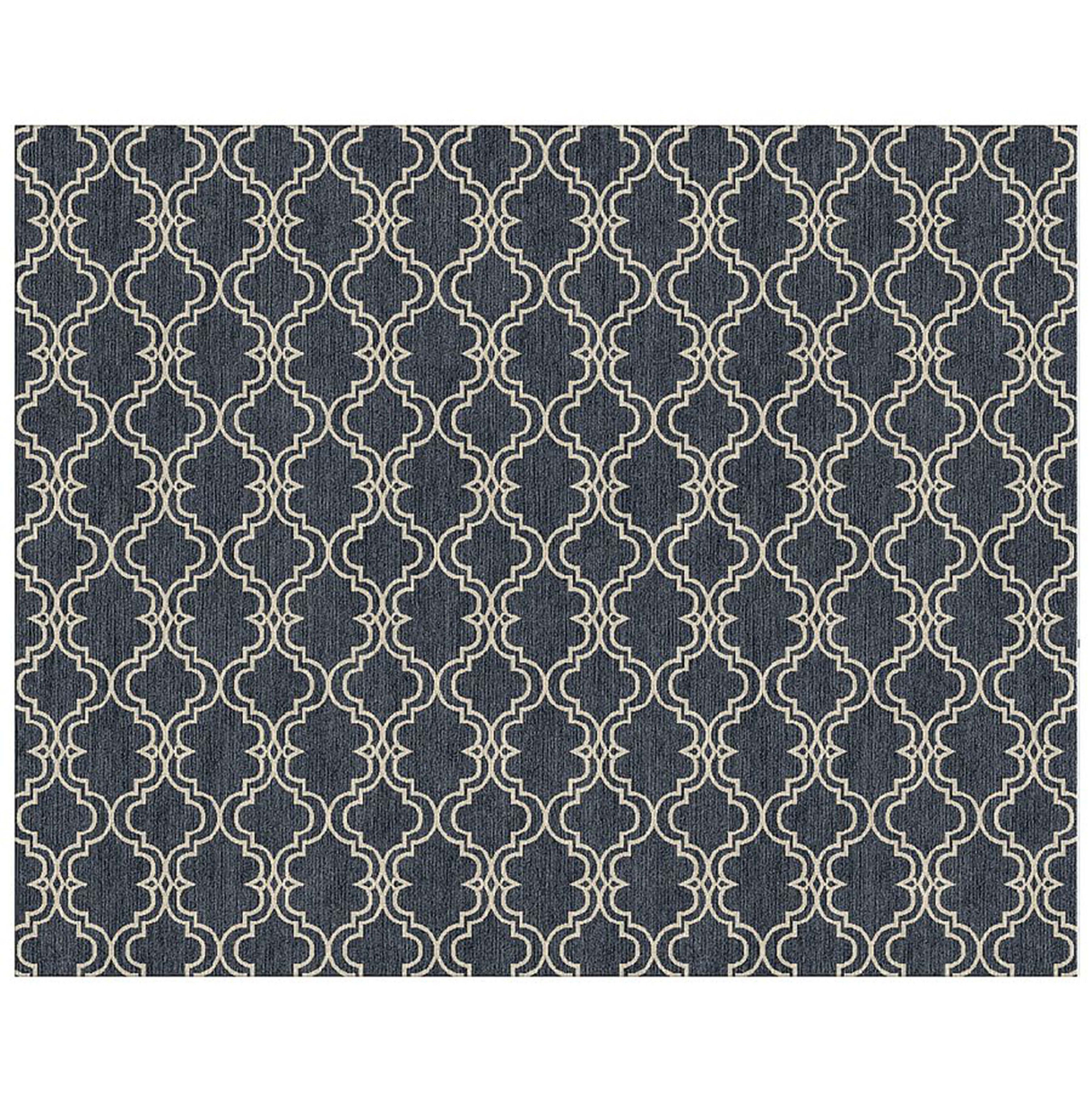 PB Scroll Tile Blue Color Modern Design Handmade Tufted 100% - Etsy