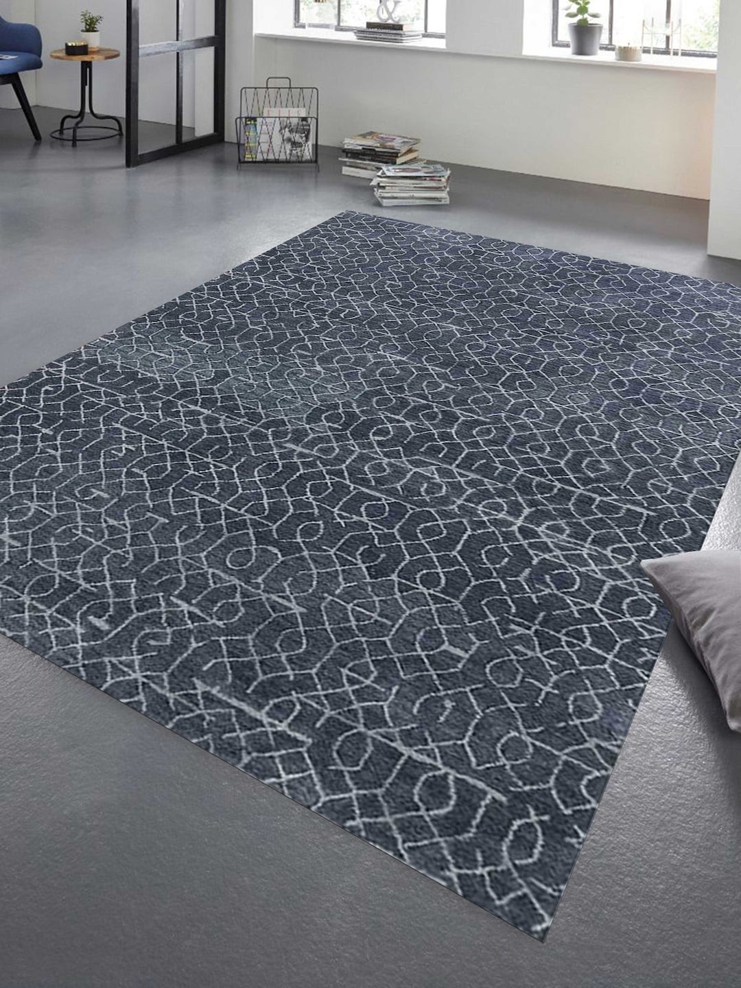 PB Taylor Indigo Blue Handmade Tufted 100% Wool Area Rug & Carpet ...