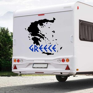 Greece Umriss Land Karte Landkarte Map Griechenland Aufkleber viele ...