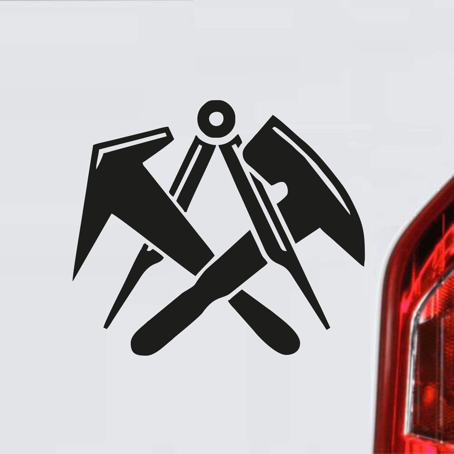 Dachdecker Zunftzeichen Wappen Symbol Handwerk Aufkleber,Autoaufkleber ...