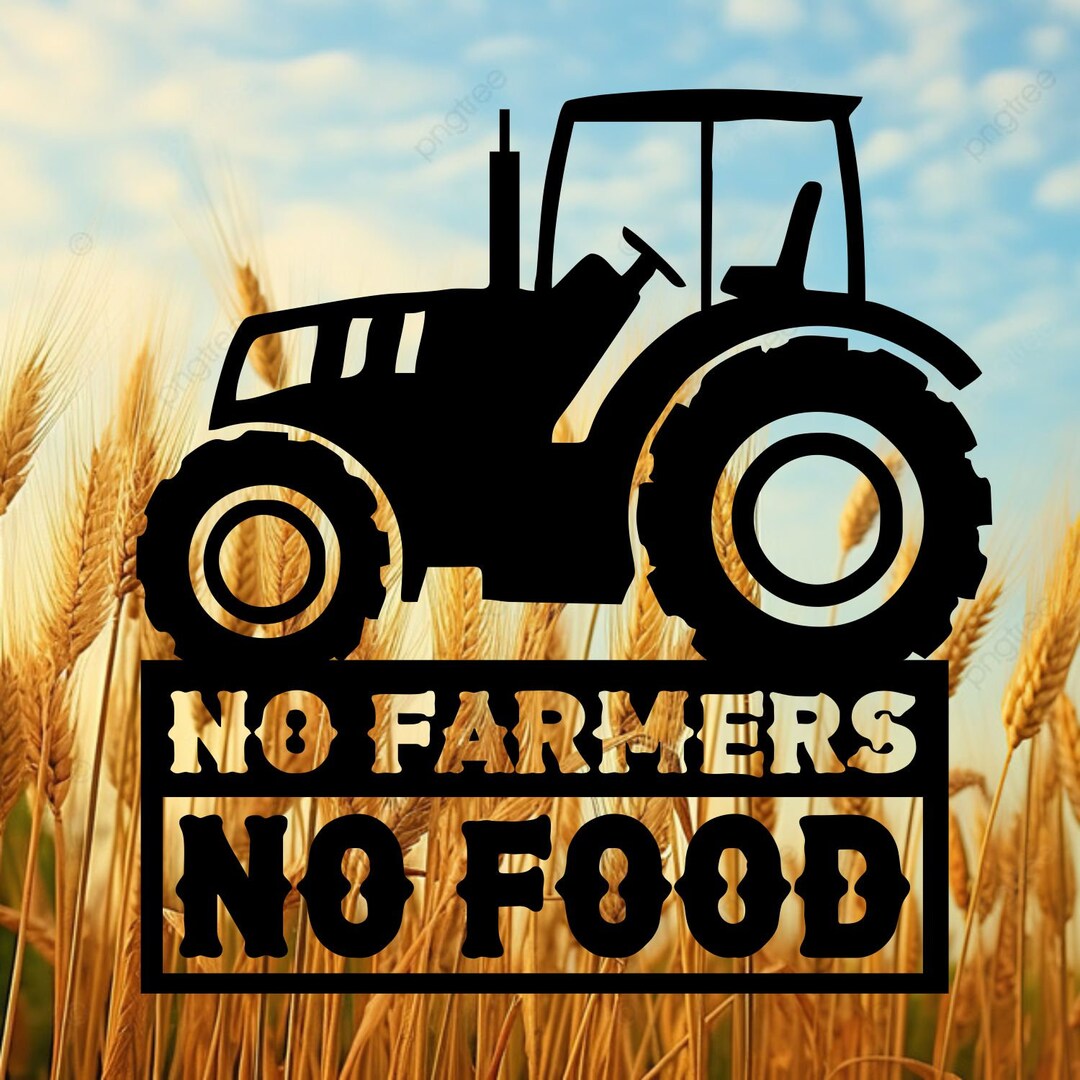 No Farmers No Food Sticker Farmer Farmer Farmers Tractor Tractor Car ...
