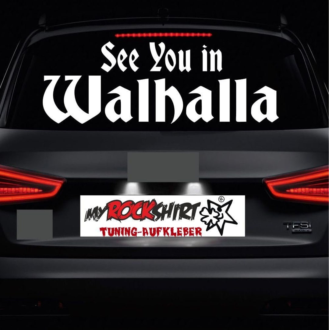 See You in Valhalla Viking Nordic Odin Thor Sticker Tuning Car Bumper ...