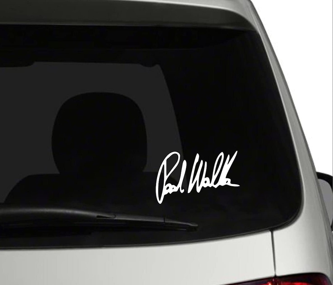 Paul Walker Signature 20 Cm High-quality Sticker for Car, Disc, Paint ...