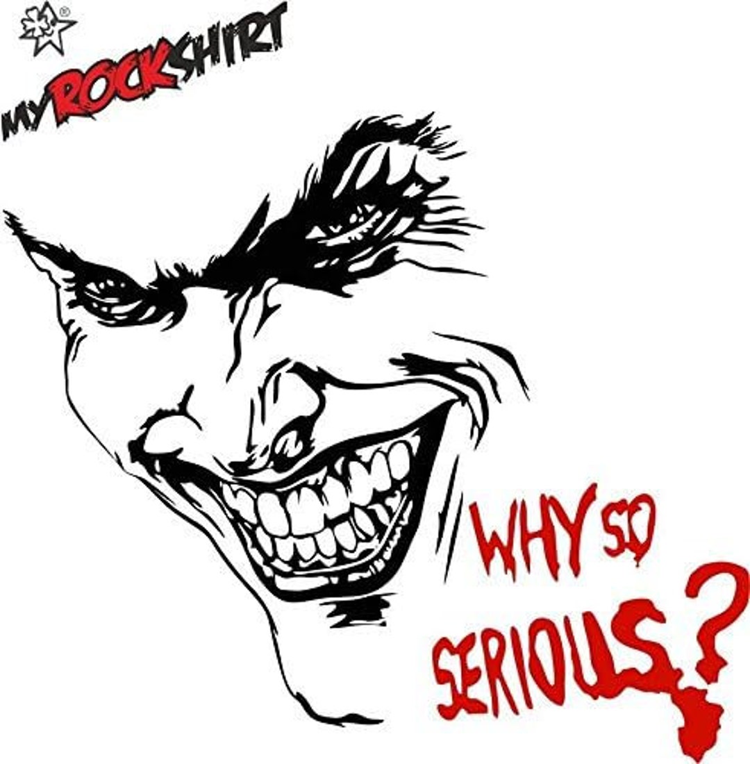 Joker Lettering Why so Serious Sticker Bonnet Sticker Car Sticker Car ...