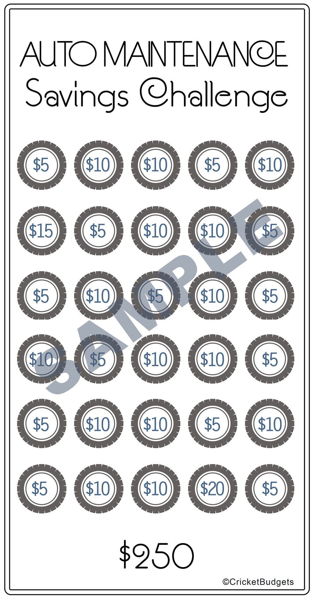 A6 250 Dollar | Auto Maintenance | Envelopes Challenge | INSTANT ...