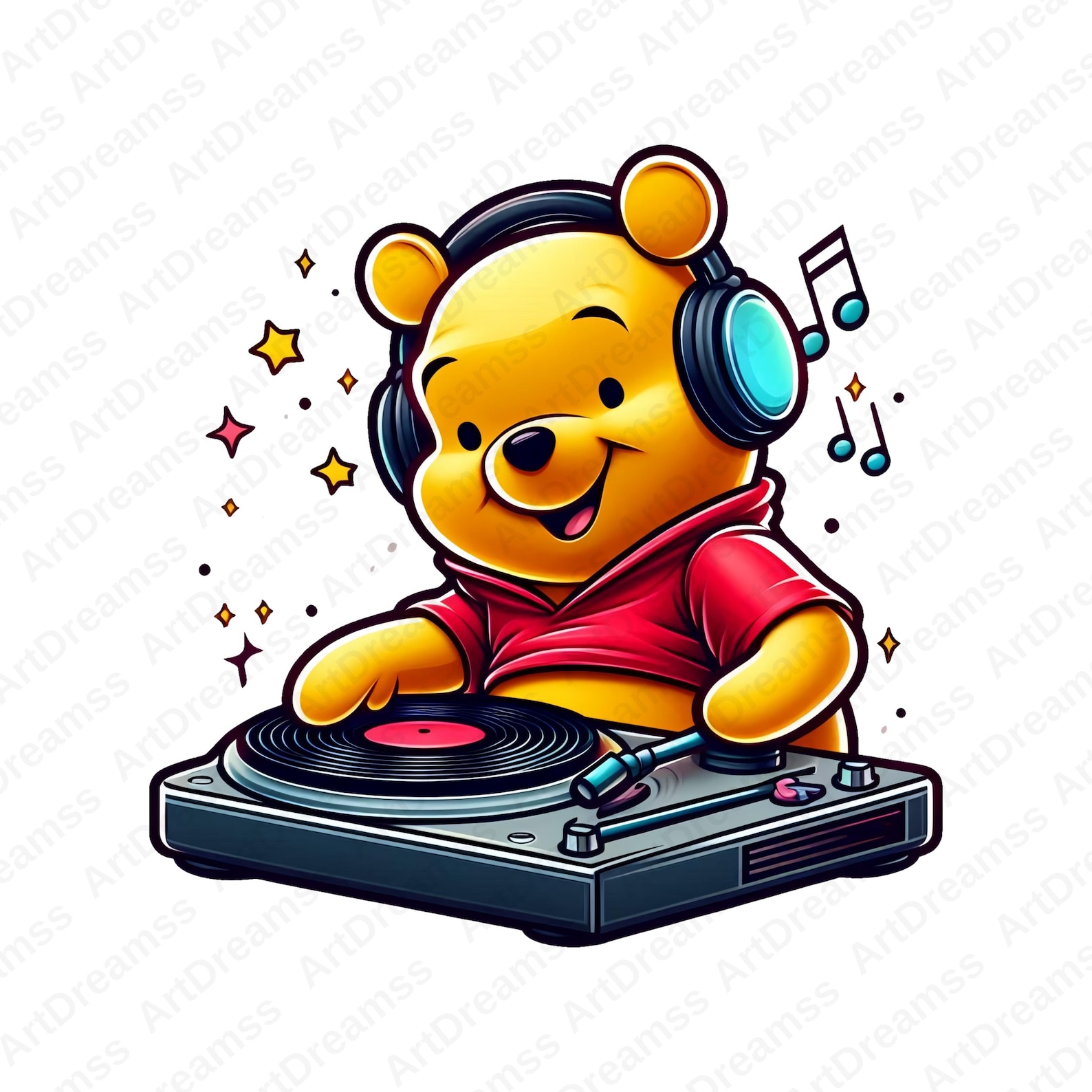 Winnie the Pooh Clipart PNG, Dj Winnie, Cute Winnie the Pooh, High ...