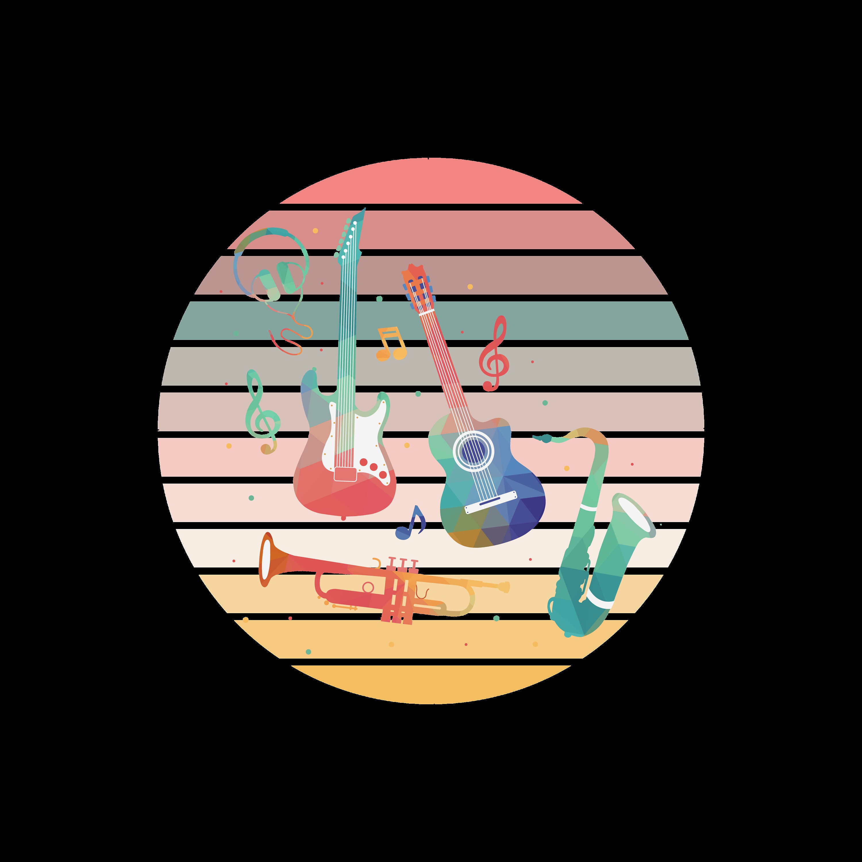 Musical Instruments PNG, Music Note Transparent, Watercolor Music ...